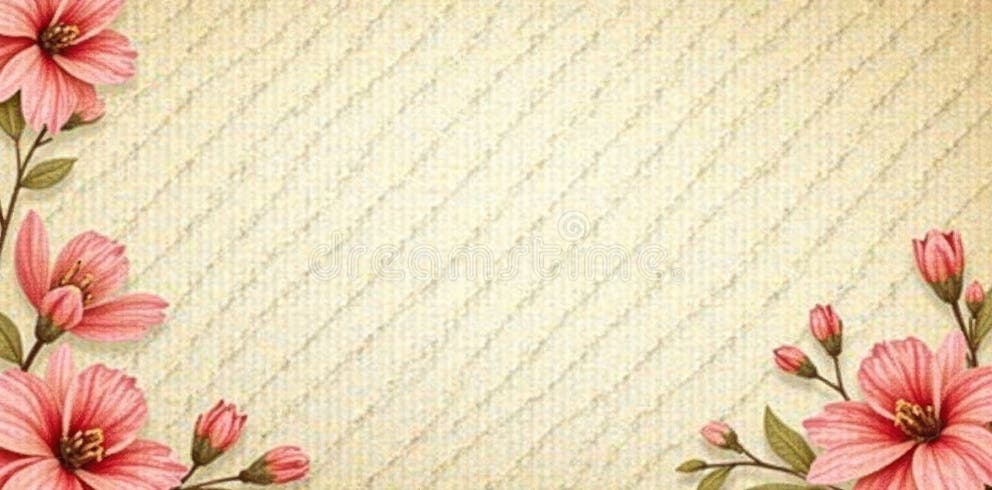 Subtle Beige Floral Pattern on Textured Background, Floral, Art, Pastel ...