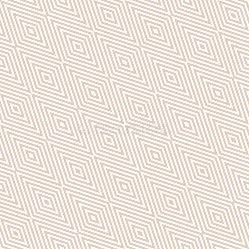 Subtle Beige Vector Geometric Seamless Pattern with Rhombuses, Zigzag ...