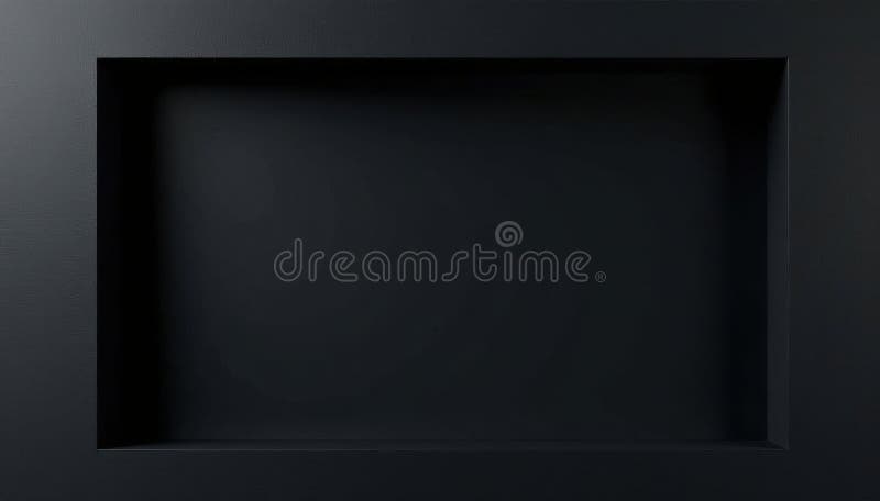 Subtle Black Frame Against Pure Black Invisible yet Present Elegant ...