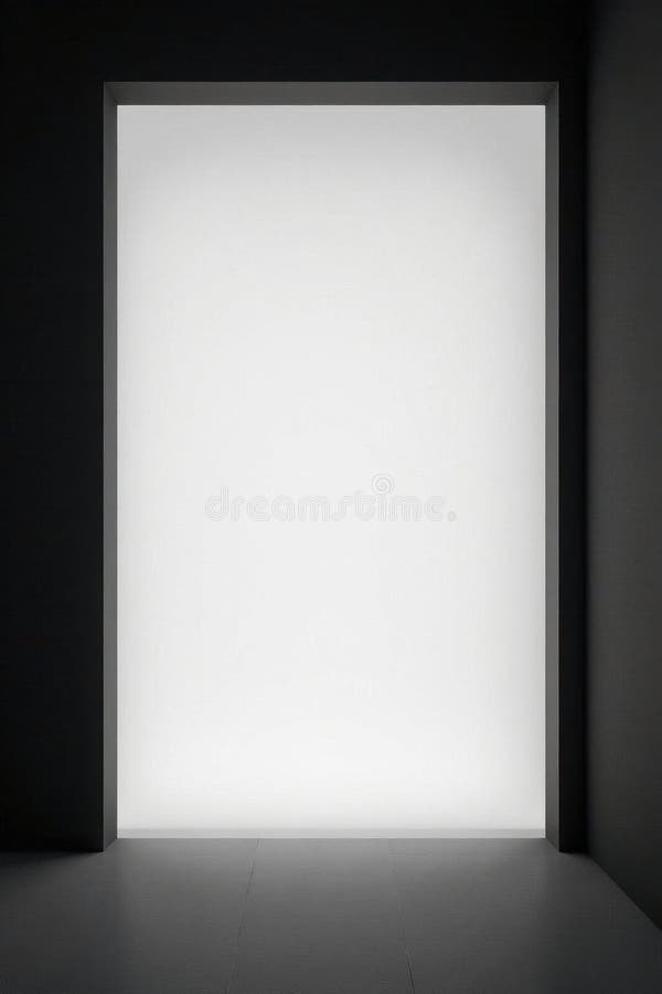 Subtle Black Frame Against Solid Black Perfect for Mockups , Gallery ...