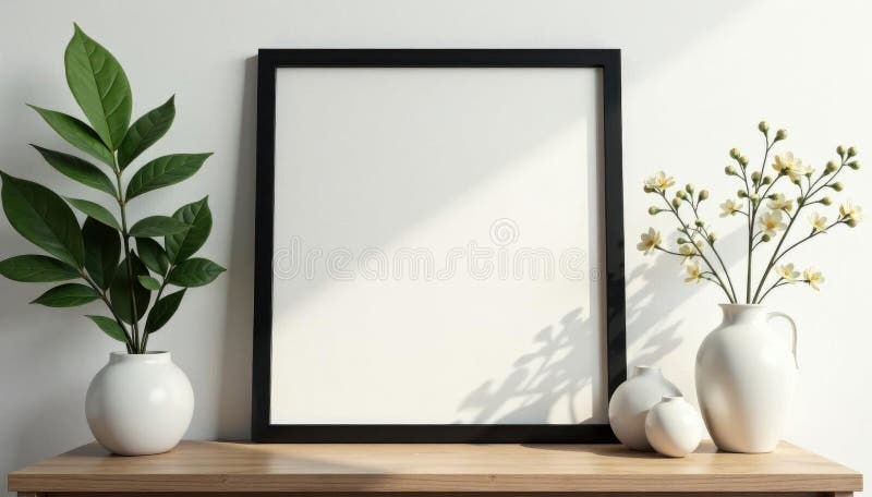 Subtle Black Frame, Off White Mat Enhances Art , Print, Photography ...