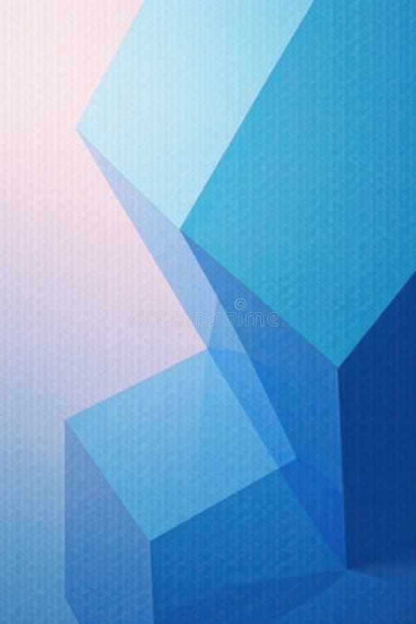 Subtle Blue Geometric Wallpaper, Soft Gradients, Calming Effect, Art ...