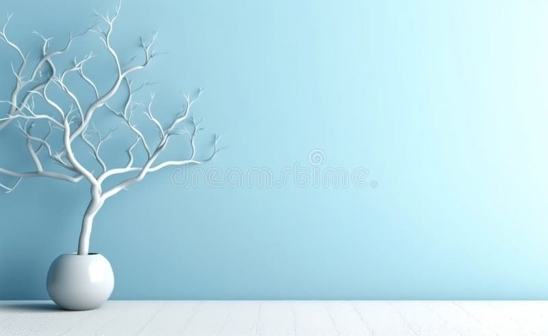 Subtle Blue Shadows: Minimalistic Abstract Background for Product ...