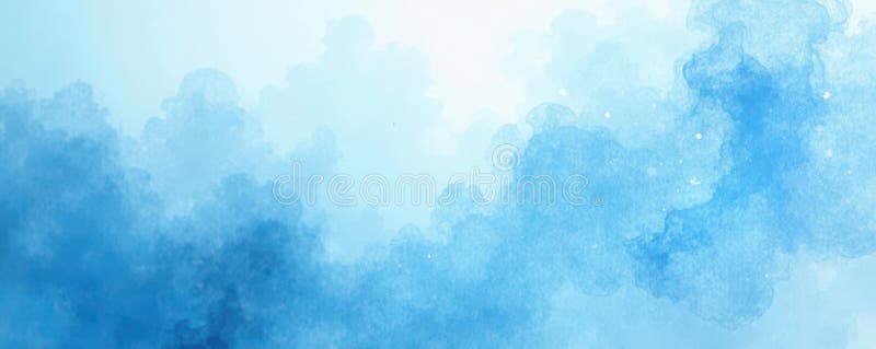Subtle Blue Watercolour Blend, Light and Airy Feel, Illustration, Calm ...