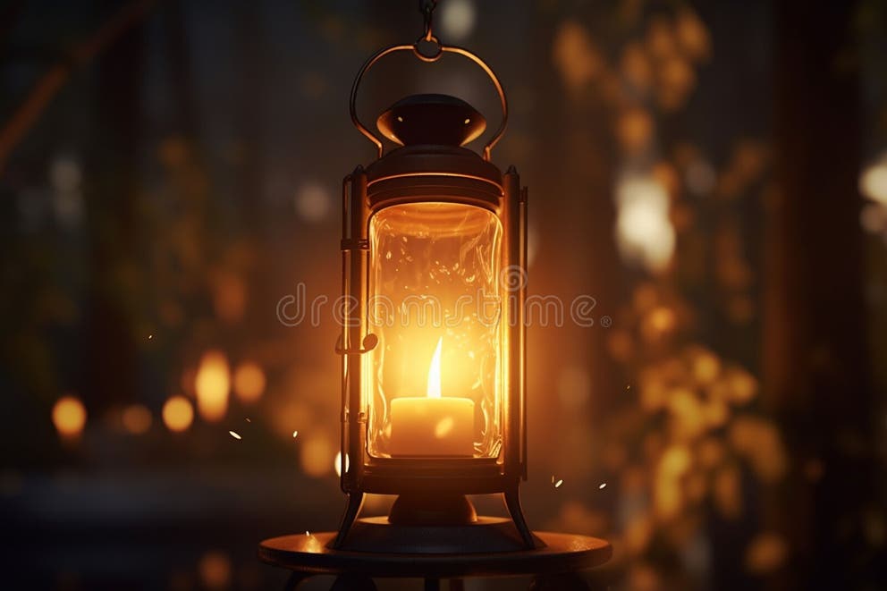 Subtle and Calming Flames Gently Flickering in a C Stock Illustration ...