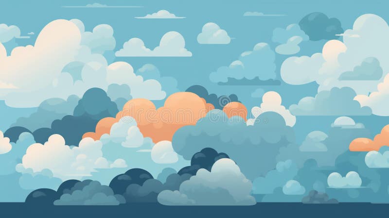 Subtle Cloud Pattern Background Illustration Stock Illustration ...