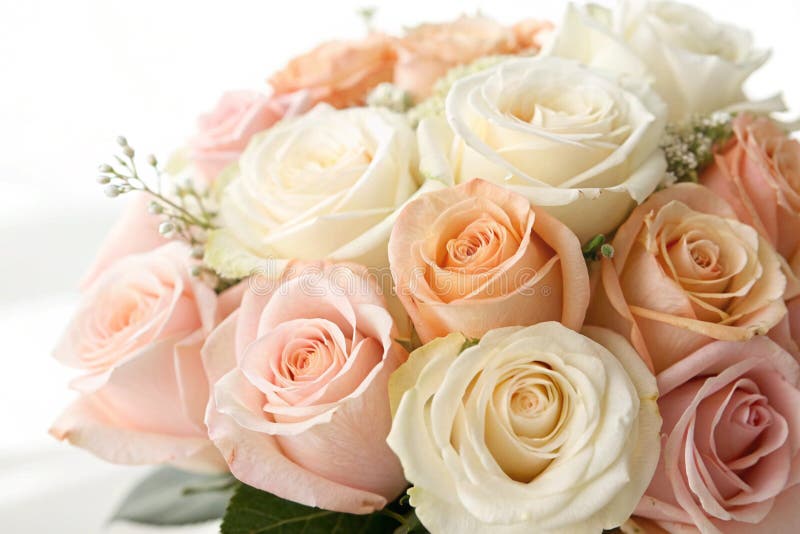 Subtle Colored Roses â€ a Romantic Bouquet for Every Occasion Stock ...