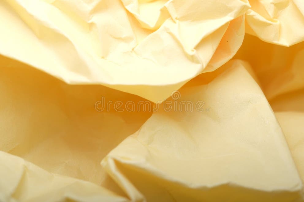 Subtle Elegance of Crumpled Yellow Paper Textures Stock Image - Image ...
