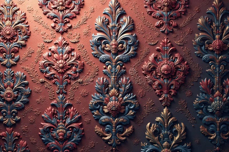 Subtle Embossed Damask, Subtle Sheen, Repeating Motif , Tapestry ...