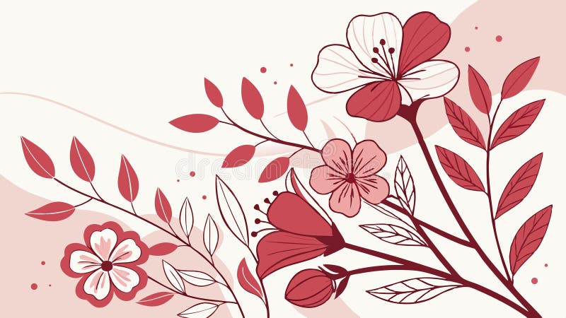 Subtle Floral Border Vector, Delicate Blooms, Elegant Greenery ...