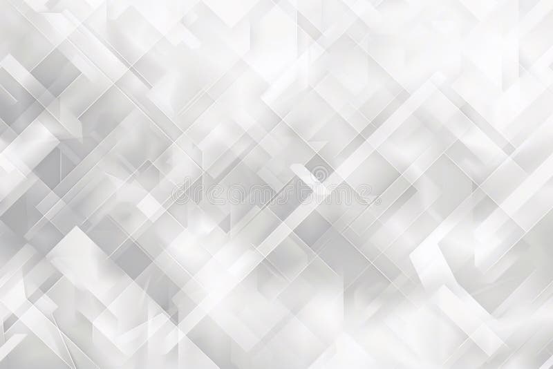 Subtle Geometric Abstraction Background, White & Grey Patterns, Blurred ...