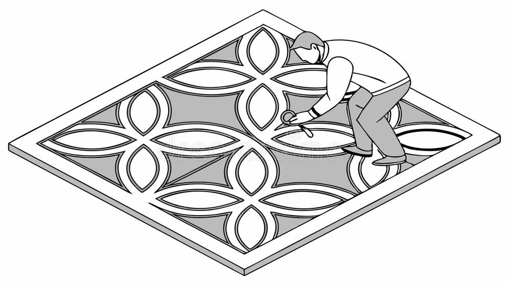 Subtle Geometric Interlocking Grid Pattern, Vector Design Generative AI ...