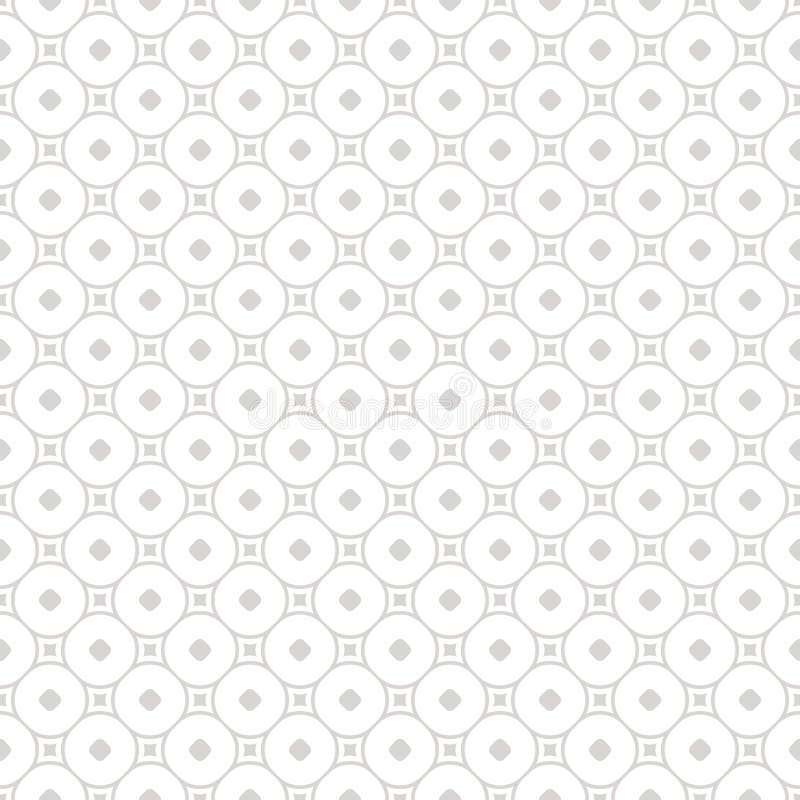 Subtle Geometric Seamless Pattern with Delicate Rounded Grid. Design ...