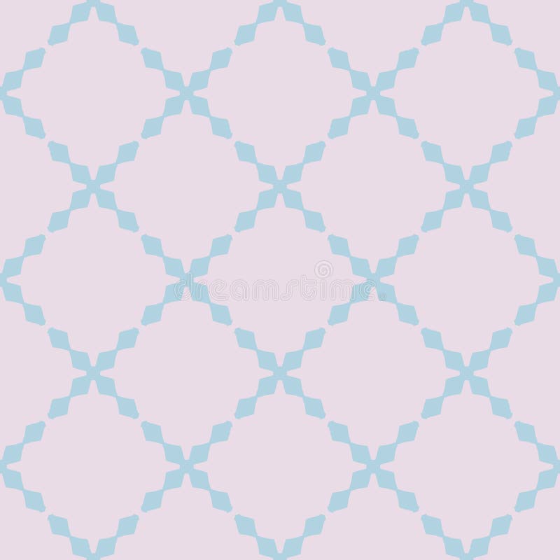 Subtle Geometric Seamless Pattern with Floral Shapes, Grid, Net. Pastel ...