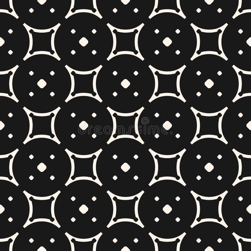 Subtle Geometric Seamless Pattern, Rounded Grid with Small Circles ...
