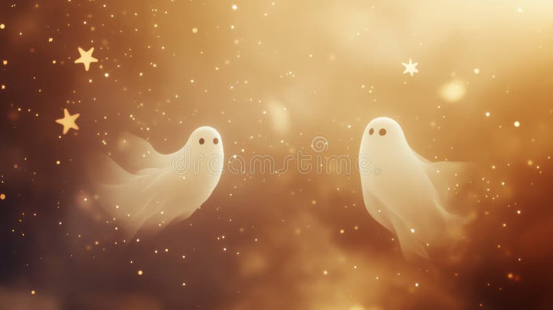 Subtle Ghost Star Frame a Whimsical Frame with Minimalistic. Stock ...