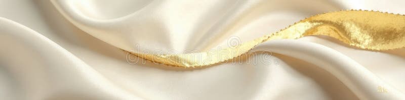 Subtle Gold Leaf on Ivory Silk Luxurious Sheen Texture Design Fabric ...