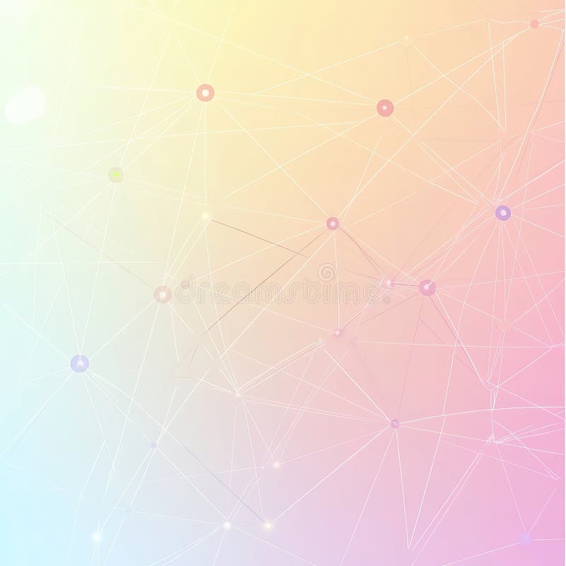 Subtle Gradient Background with IoT Connections and Dots Stock ...