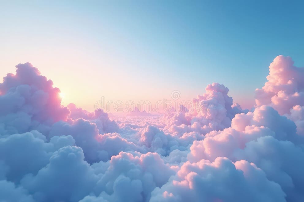 Subtle Gradient Sky, Cloudscape Seamless Loop, Sky, Texture Stock ...