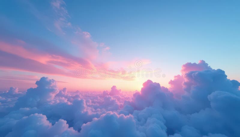 Subtle Gradient Sky, Cloudscape Transitions Seamlessly , Seamless ...