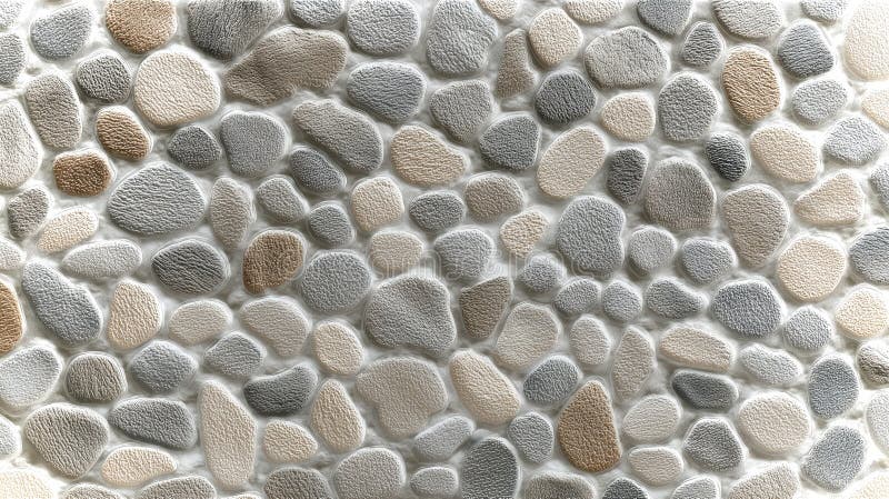 Soft Gray Canvas with River Stone Texture Creating a Calming and Modern ...