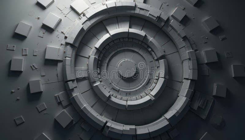 Subtle Grayscale Gradient Forming Concentric Circles and Squares ...