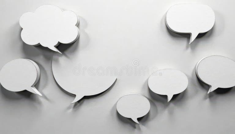 Subtle Grayscale Speech Bubble Pattern, Minimalist Design ...