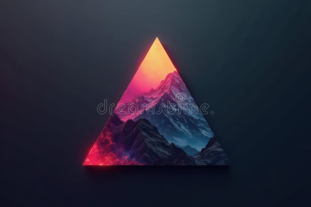 Subtle Grayscale Triangle Motif, Minimalist Style, Lines, Pattern Stock ...