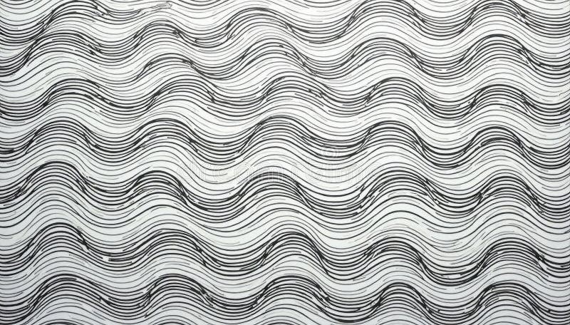 Subtle Grayscale Wavy Doodles, Repeating Seamless Texture, Wave, Swirl ...
