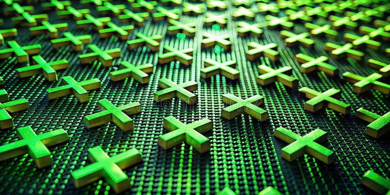 Subtle Green Grid Cross Pattern Background Seamless Repeat for Design ...