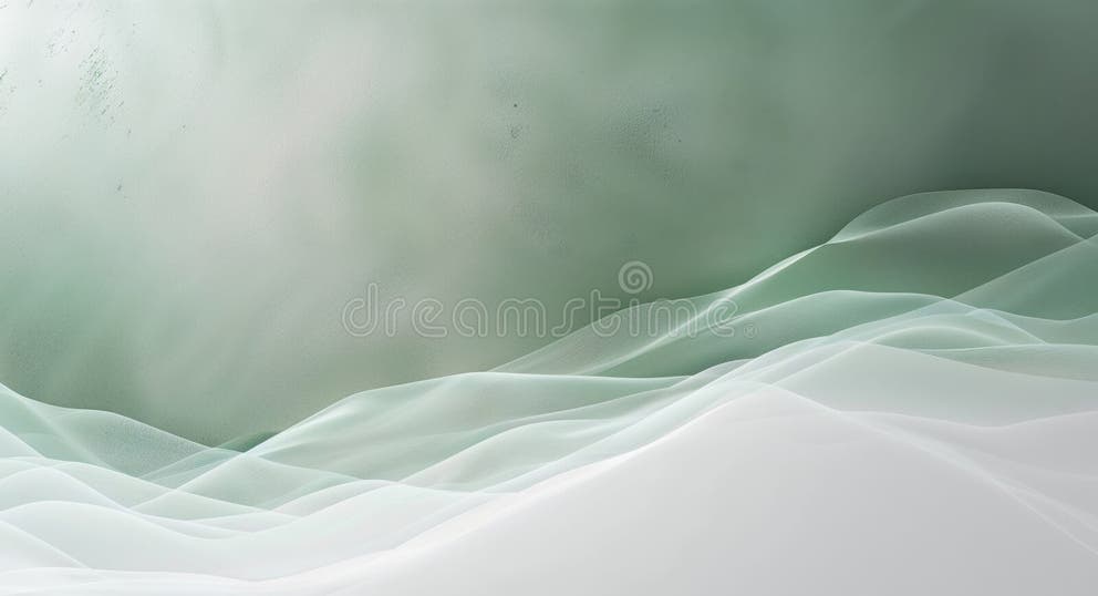 Subtle Green To White Gradient Abstract Textured Background with Space ...