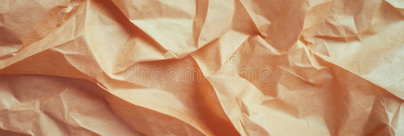 Subtle Leaf Pattern Texture on Light Brown Crumpled Paper for Creative ...