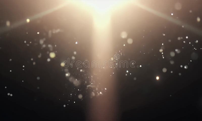 Subtle Lens Flare with Delicate Light Rays and Scattered Particles on a ...