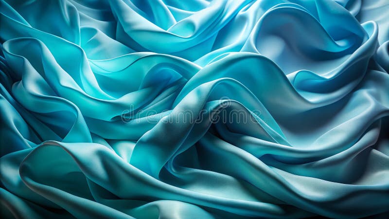 Subtle Light Blue Fabric Wave Silhouette a Graceful and Elegant Textile ...