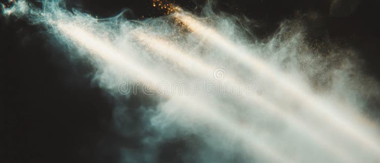 Subtle Light Rays Creating a Hazy Atmosphere for Text on a Dark ...