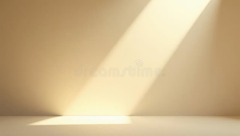 Subtle Light Rays Emanating, Ivory Backdrop Softly Illuminated, Beams ...