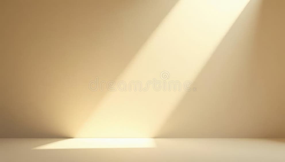 Subtle Light Rays Emanating, Ivory Backdrop Softly Illuminated, Beams ...