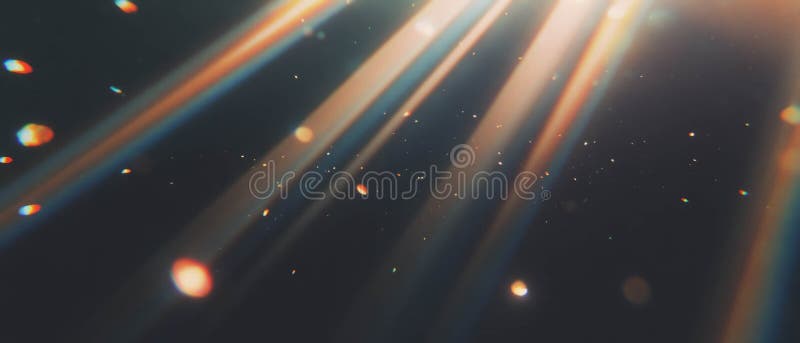 Subtle Light Rays Highlighting a Hazy Atmosphere Against a Dark ...