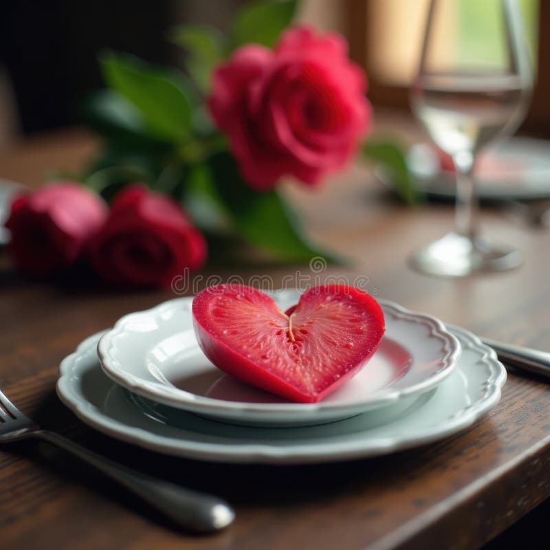 Subtle Lighting, Fresh Blooms, Heart Shaped Details, Place Settings ...