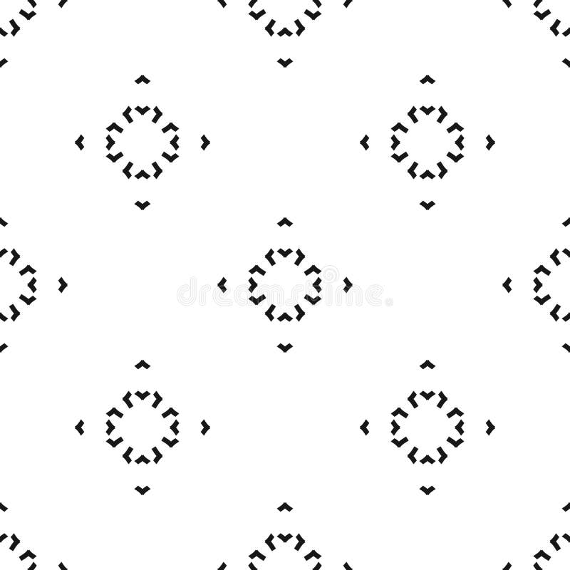 Subtle Minimalist Seamless Pattern. Simple Vector Snowflakes Geometric ...