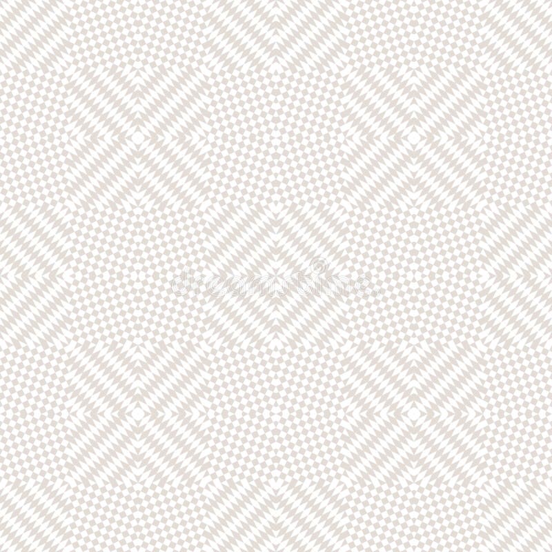 Subtle Minimalist Vector Checkered Seamless Pattern. White and Beige ...