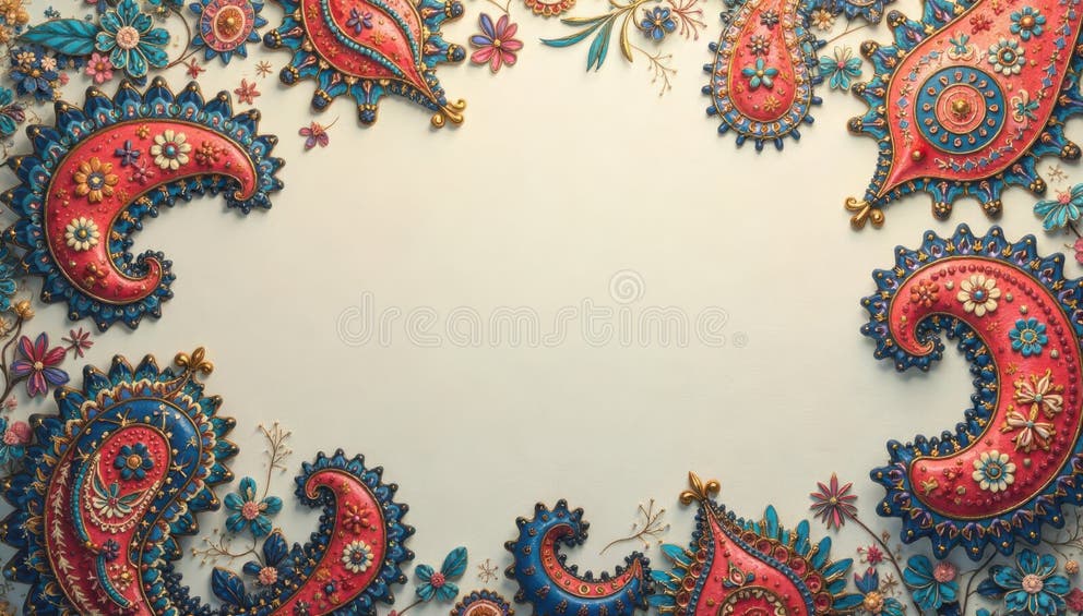 Subtle Muted Paisley Pattern on Textured Backdrop , Repeat, Wallpaper ...