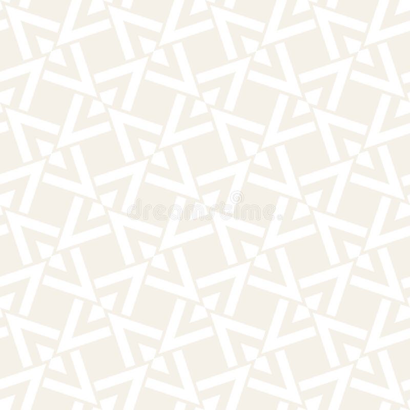Subtle Ornament with Striped Rhombuses. Vector Seamless Monochrome ...
