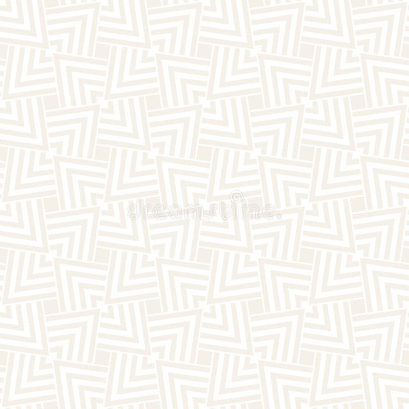 Subtle Ornament with Striped Rhombuses. Vector Seamless Monochrome ...