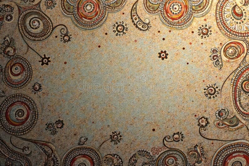 Subtle Paisley Pattern, Muted Earth Tones, Soft Focus , Cream, Design ...