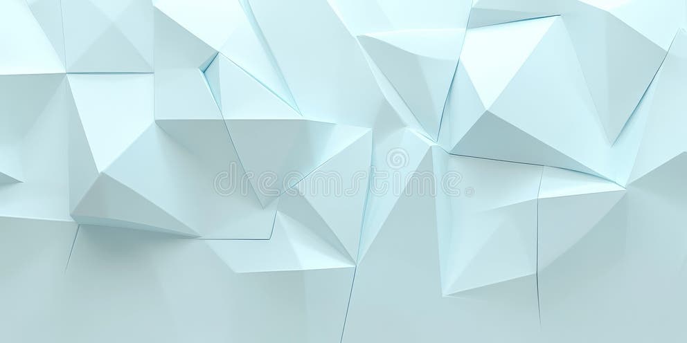 Subtle Pale Blue Background with a 3D Triangular Block Structure. the ...