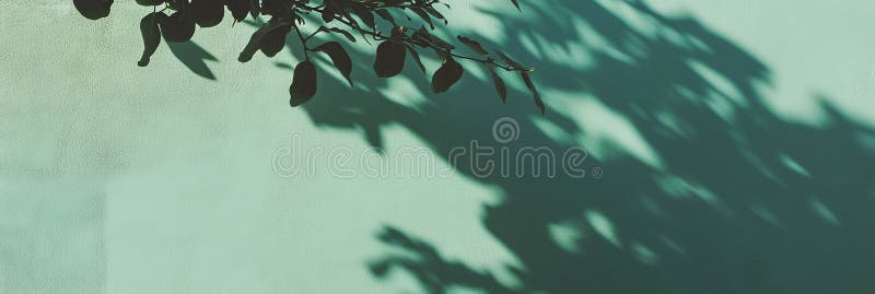 Subtle Pale Green Wall with Leaf Shadows for Art and Decor Inspiration ...