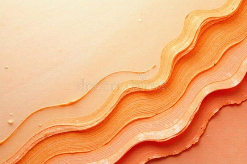 Subtle Pale Orange Oil Paint Strokes Fluid, Textured, Artistic Backdrop ...