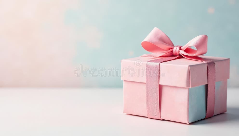 Subtle Pastel Colored Gift Boxes, Watercolor Style, Pattern, Stripes ...