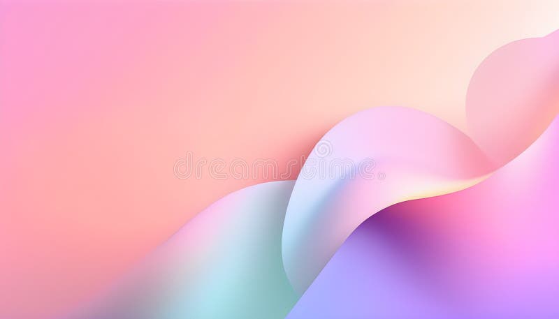 Subtle Pastel Gradients in Clean Minimalist Style Stock Illustration ...